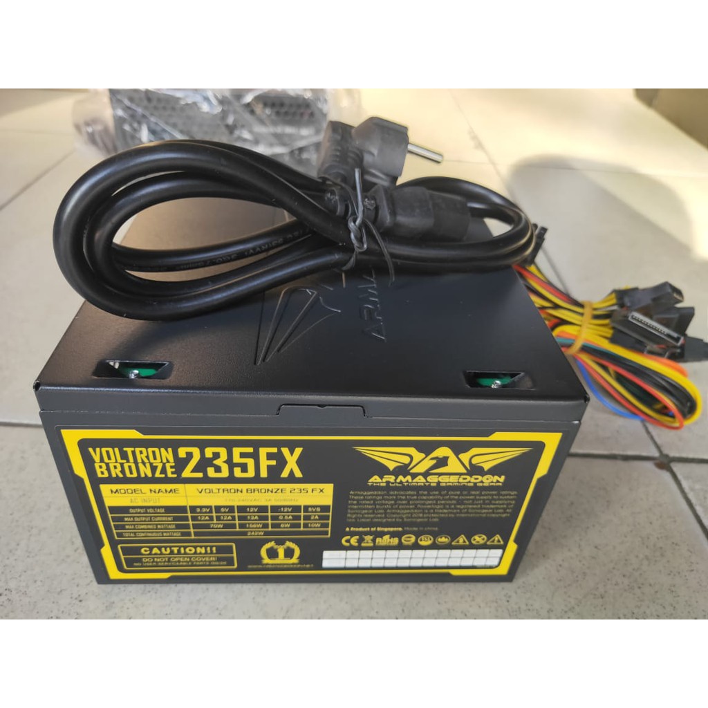 Jual Armaggeddon Power Supply / PSU Voltron 235FX [Max Power 470watt] [ No RGB Light ...