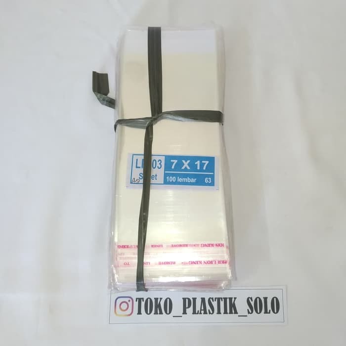 Jual Plastik OPP One Sheet 7x17 | Shopee Indonesia