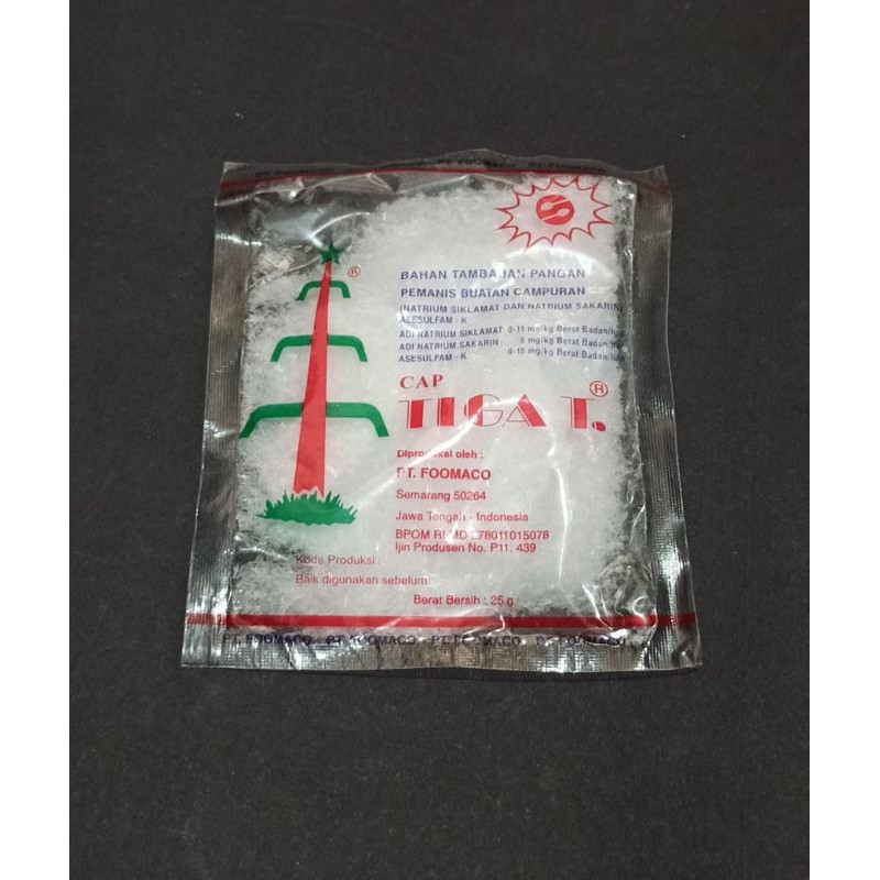 Jual Pemanis Buatan Minuman Cap 3T Tiga T Bahan Tambahan Pangan Natrium ...