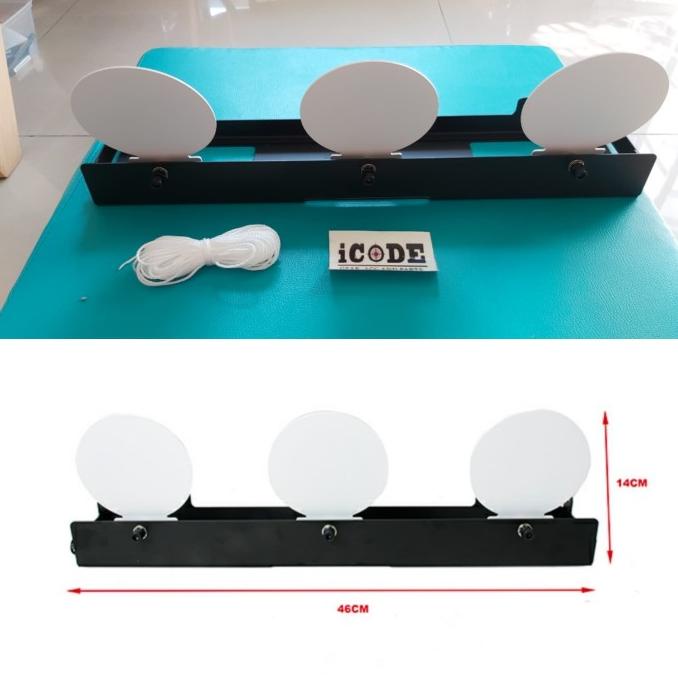 Jual Tmc Metal Target Triple 4 Plate Rack Aa Ipsc Shooting Target ...