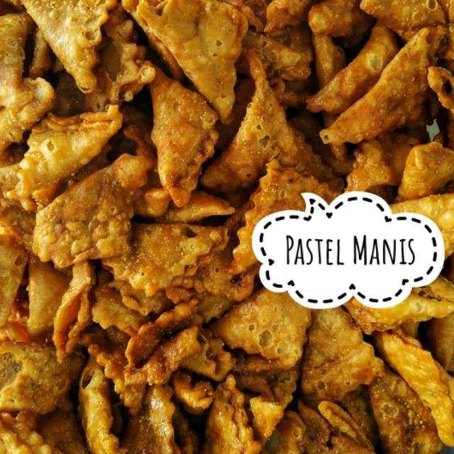 Jual Pastel Kering Segitiga Manis - 250 gram / Pastel Kering Balut Gula ...
