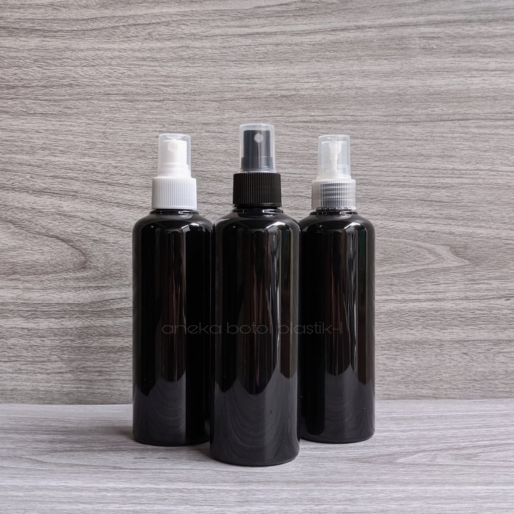 Jual Botol Spray 250ml Hitam Pet Tebal Hand Sanitizer / Botol Spray 250 ...