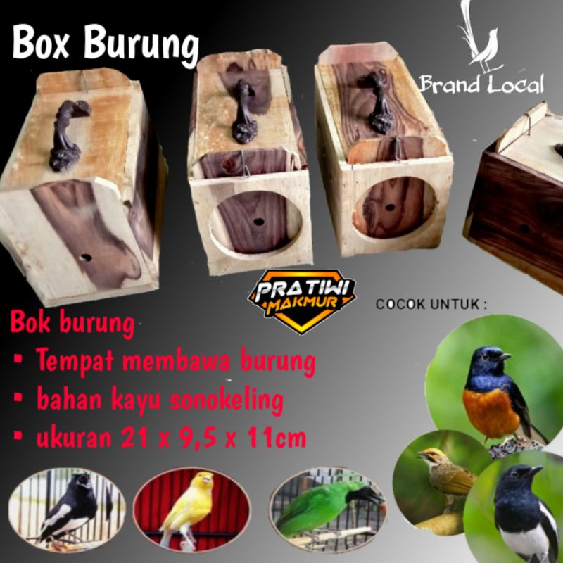 Jual Box Burung Kayu / Sangkar untulan / tas burung cod | Shopee Indonesia