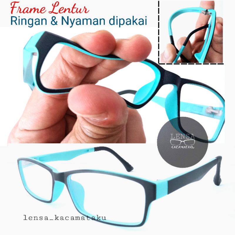 Jual Kacamata Minus Lentur Mins Elastis Fleksibel Pria Fleksible Wanita ...