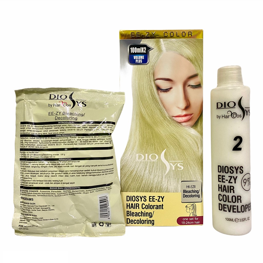 Jual Diosys Bleaching Rambut / Hair Colorant / Decoloring | Shopee ...