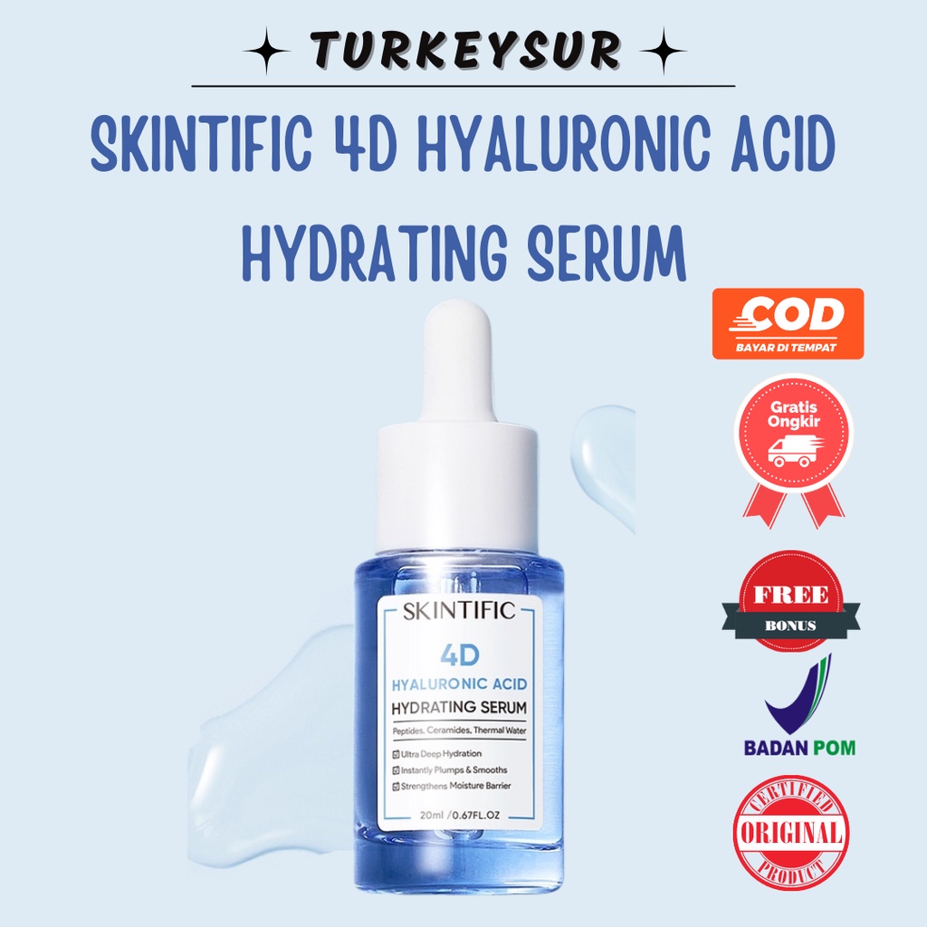 Jual SKINTIFIC 4D Hyaluronic Acid Hydrating Serum Skintific Skintifik ...