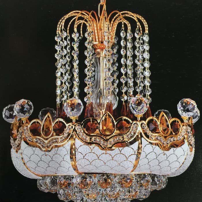 Jual LAMPU GANTUNG CRISTAL FRAME GOLD/SILVER 5 LAMPU | Shopee Indonesia