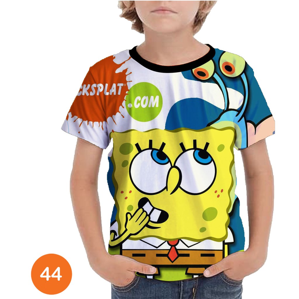 Jual Baju SpongeBob SquarePants 3D Baju Kartun Series Anak #COWO-44 ...