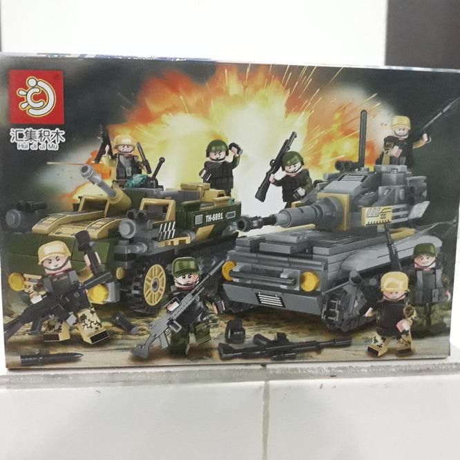Jual Lego Brick Tank Amphibi Militer Kendaraan Mobil Perang Misil 3 In ...