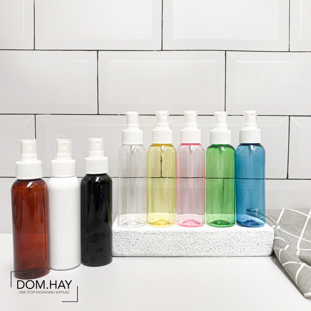 Jual Botol Spray Putih 100ml Plastik PET Face Mist Semprot ...