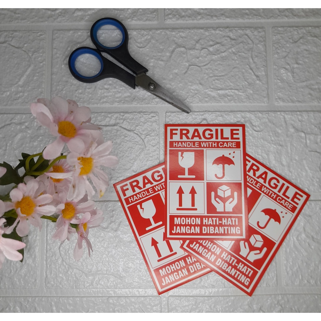 Jual STIKER FRAGILE / MUDAH PECAH / RESI / MAKANAN / UNBOXING | Shopee ...
