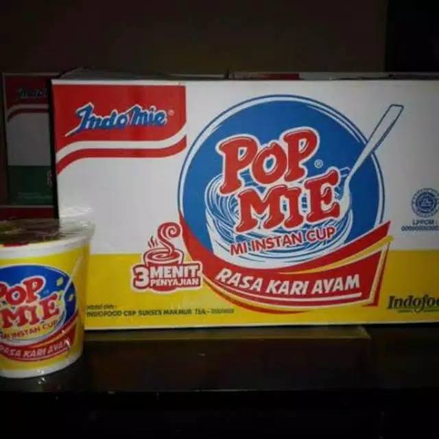 Jual Pop mie cup 1 dus isi 24 ukuran besar 75gr | Shopee Indonesia