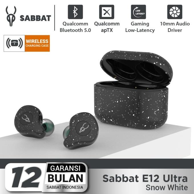 Jual Ssn Komputer - True Wireless Earbuds Tws Sabbat E12 Ultra Aptx Support - Snow White ...