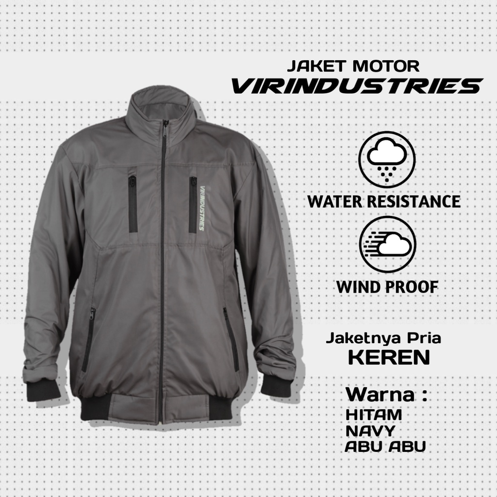 Jual Jaket Motor Pria Waterproof Tahan Angin Jacket Pelindung Dada ...