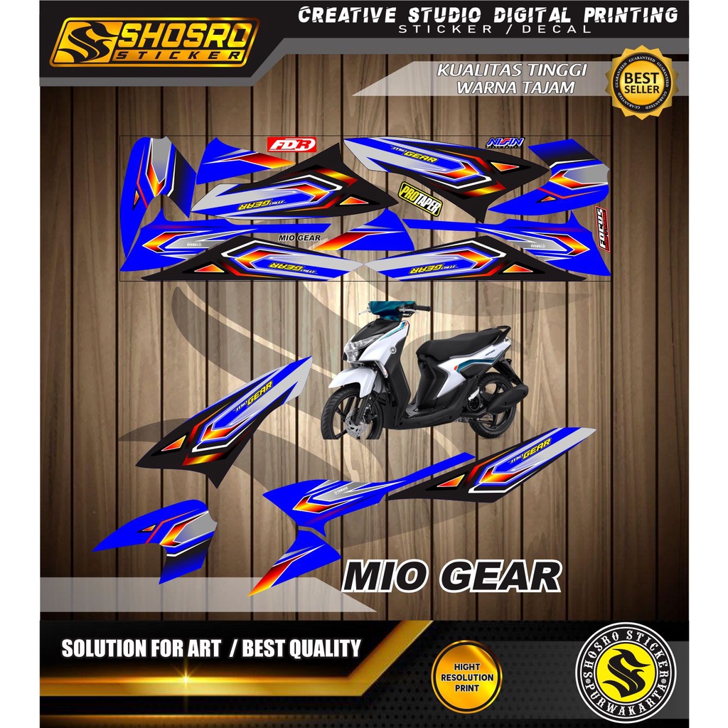 Jual STRIPING VARIASI STIKER MOTOR MIO GEAR / STRIPING MIO GEAR VARIASI ...
