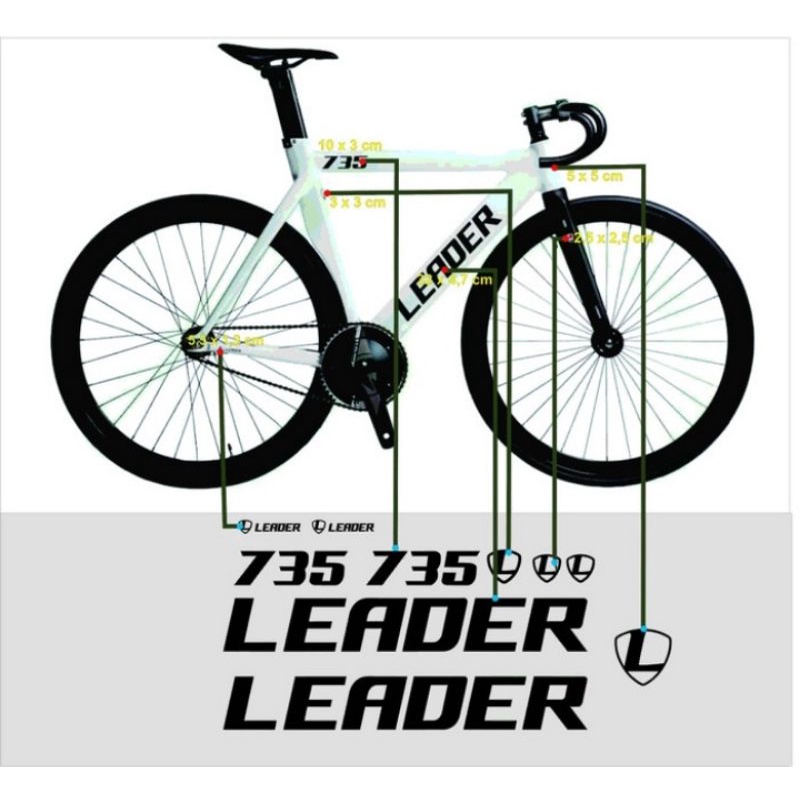 Jual Cutting sticker sepeda roadbike fixie leader | Shopee Indonesia