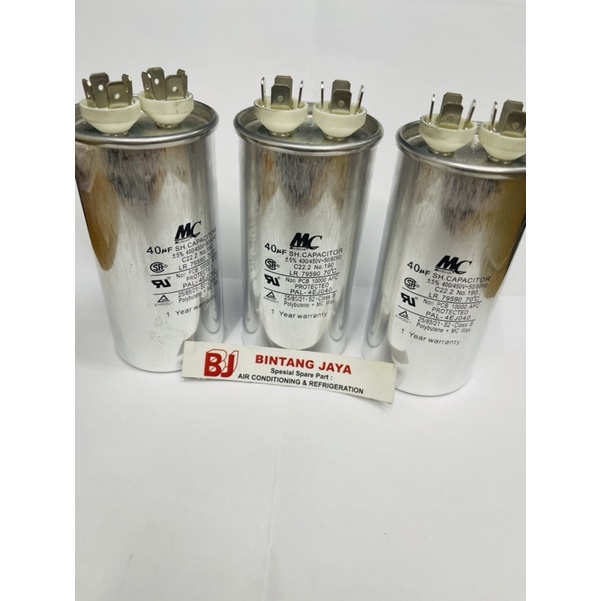 Jual Capasitor ac 40 uf mikro kapasitor ac MC original | Shopee Indonesia