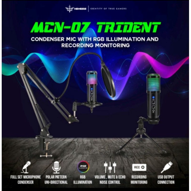 Jual Mic Condenser NYK MCN-07 / MCN07 Trident nyk original | Shopee ...
