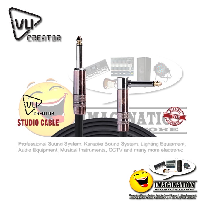 Jual IVU Creator Premium Studio Instrument Cable 10Ft 3m | Shopee Indonesia