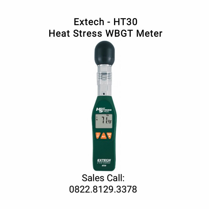 Jual Extech HT30 - Heat Stress Meter (Wet Bulb Globe Temperature) | Shopee Indonesia