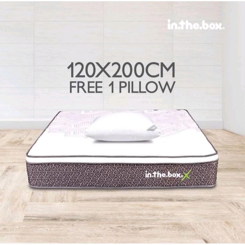 Jual intheBox - Kasur Spring Bed inthebox X (Full) 120 x 200 x 27 Cm Putih | Shopee Indonesia