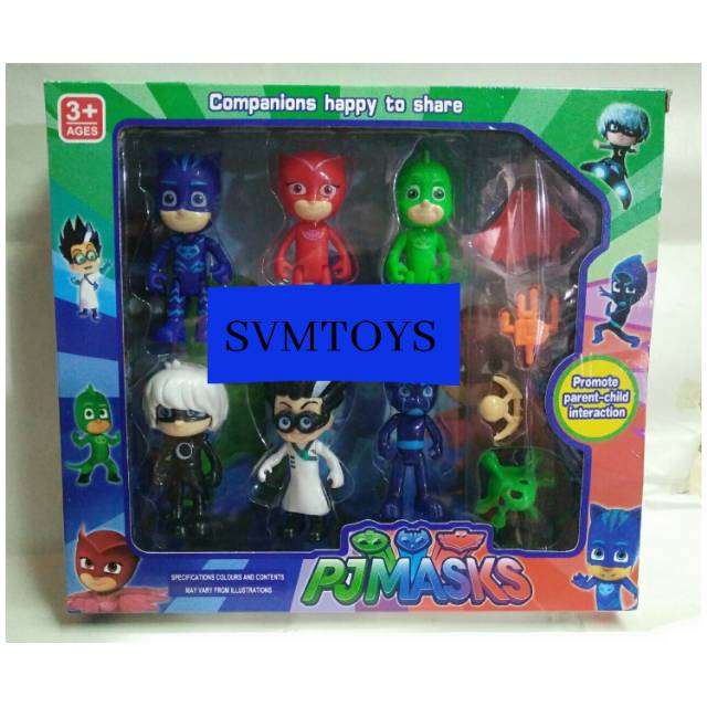 Jual MAINAN FIGURE PJMASKS ISI 6 PCS | Shopee Indonesia