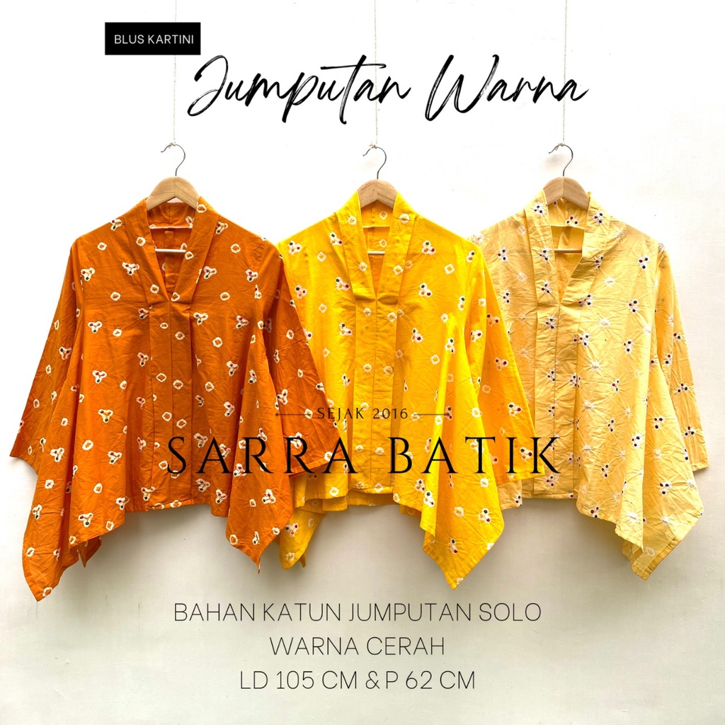 Jual PREMIUM XXL XXXL Super Jumbo Batik Jumputan Warna Kuning Handmade ...