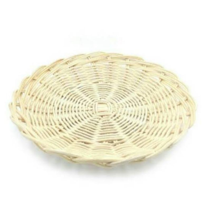 Jual piring rotan anyaman ukuran diameter 23-30cm | Shopee Indonesia