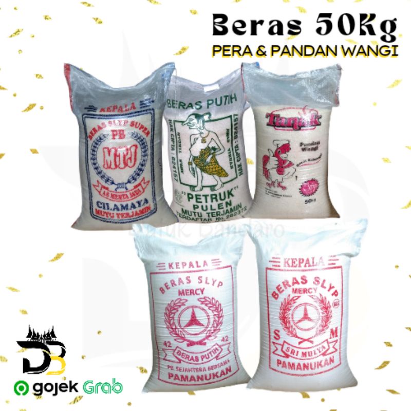 Jual BERAS 50KG PERA SUPER MERCY / PANDAN WANGI PETRUK TANAK 50 KG CAP ...