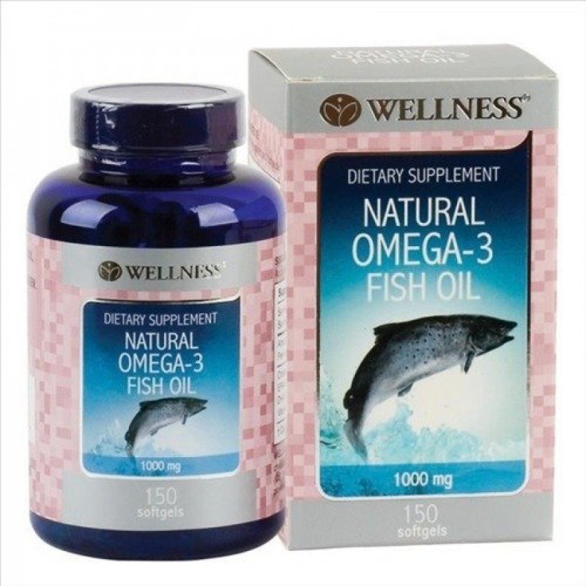 Jual Wellness Omega 3 Fish Oil 1000Mg Minyak Ikan - 150 Softgel ...