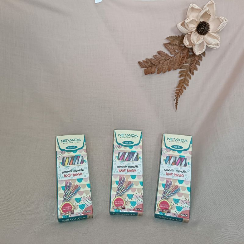 Jual Pulpen / Bolpoint / Bolpen Ulir Nevada 1 pak | Shopee Indonesia