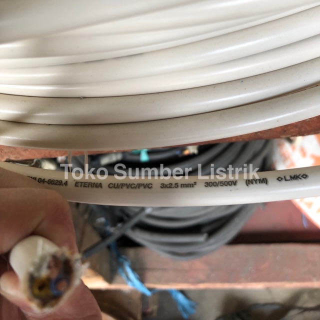 Jual Kabel listrik ETERNA NYM 3 x 2.5 METERAN tunggal tembaga satuan | Shopee Indonesia