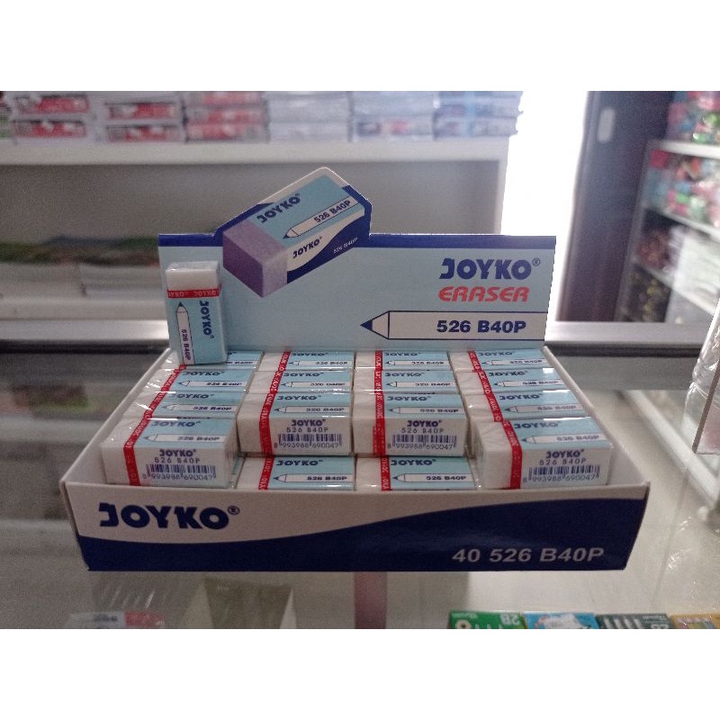 Jual Penghapus Joyko Eraser Putih 526, Hitam 526, dan Random | Shopee Indonesia