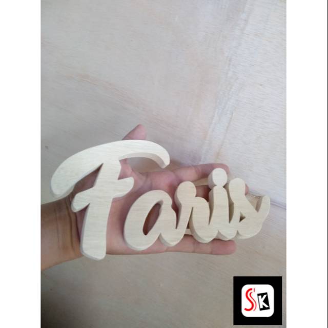 Jual Huruf Kayu Timbul Custom Huruf Kayu Wall Decor | Shopee Indonesia