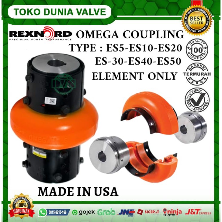 Jual OMEGA COUPLING ES-30 SPACER RUBBER ONLY WITHOUT HUB REXNORD ...
