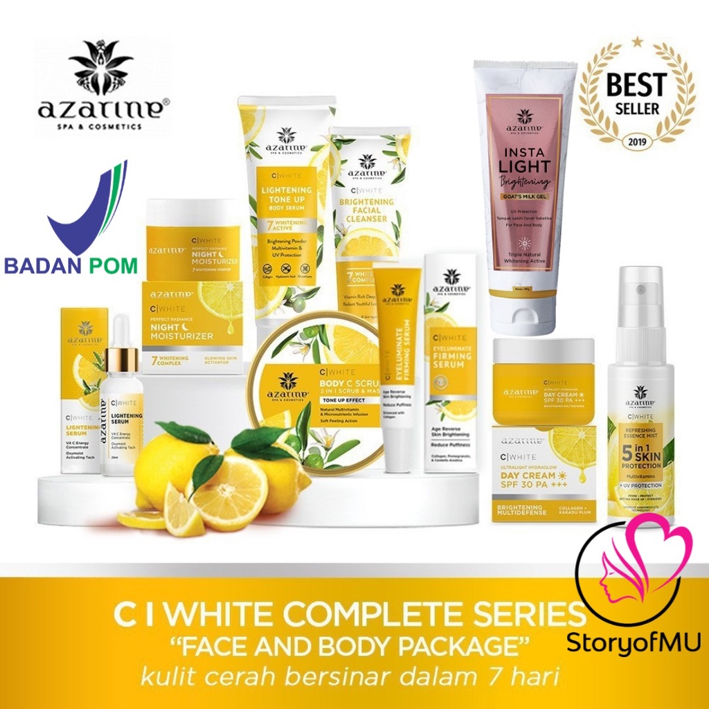 Jual AZARINE C White SERIES - Ultralight Hydraglow Day NIght Cream ...