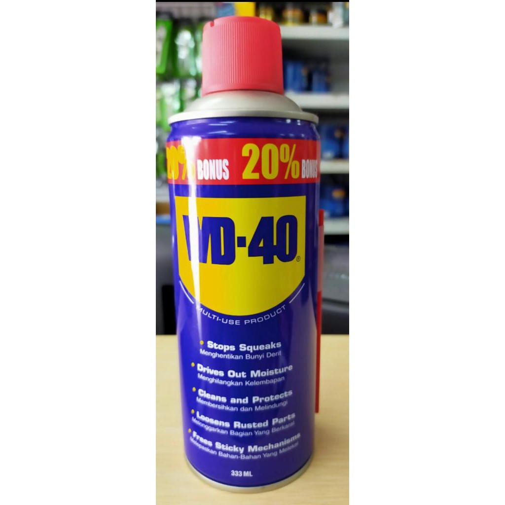 Jual WD 40 Pelumas Anti Karat 333ml Lubricant WD40 333 ml WD-40 | Shopee Indonesia