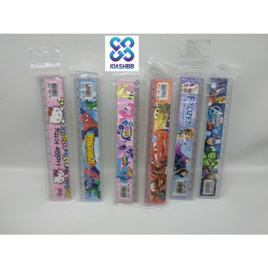 Jual Penggaris Plastik kecil 15 cm FANCY / Plastik plastik/ Plastic ...