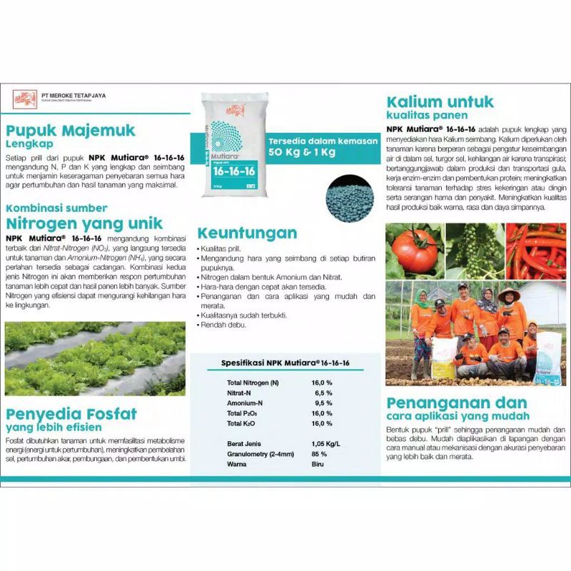 Jual Pupuk Meroke Mutiara Grower Flex-G Calnit Kalinitra MAG-S MKP CPN ...