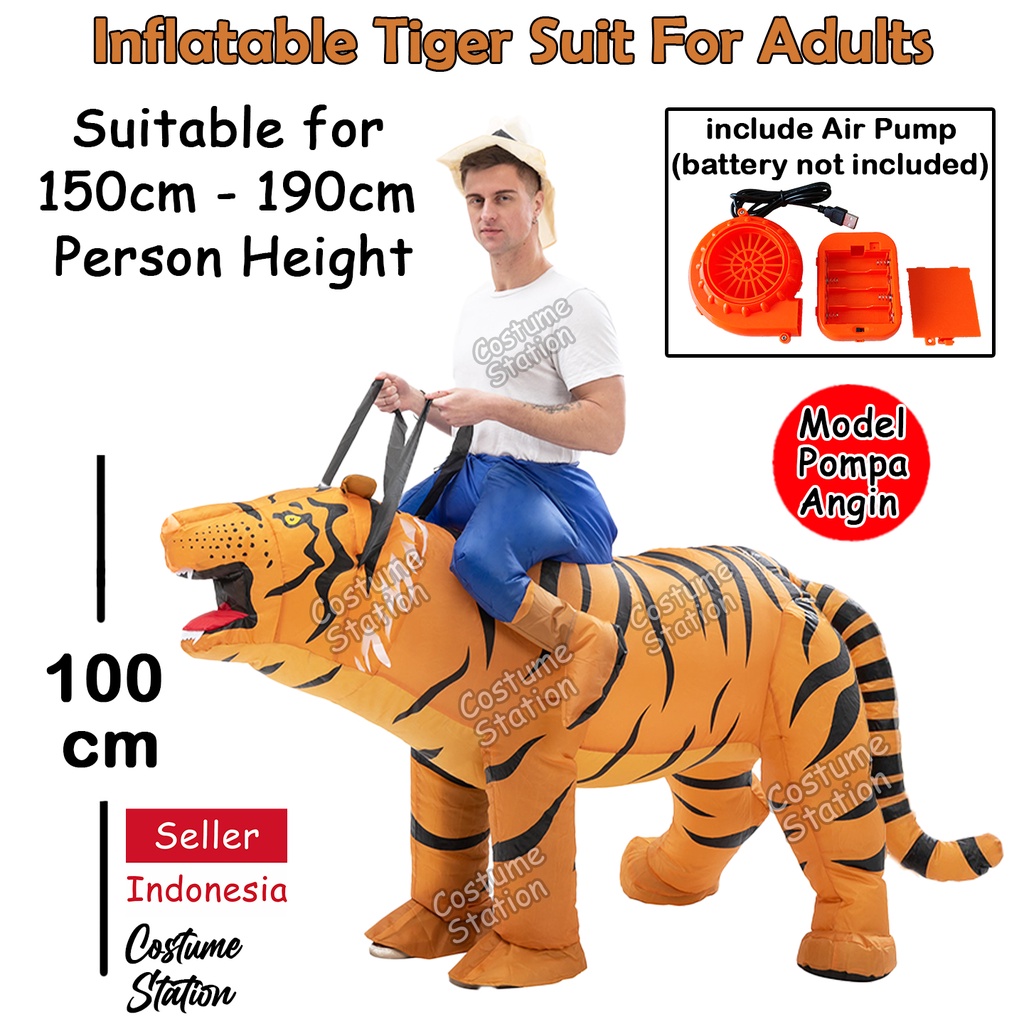 Jual Kostum Tiger Back Ride / Costume Macan Hewan Binatang Animal ...