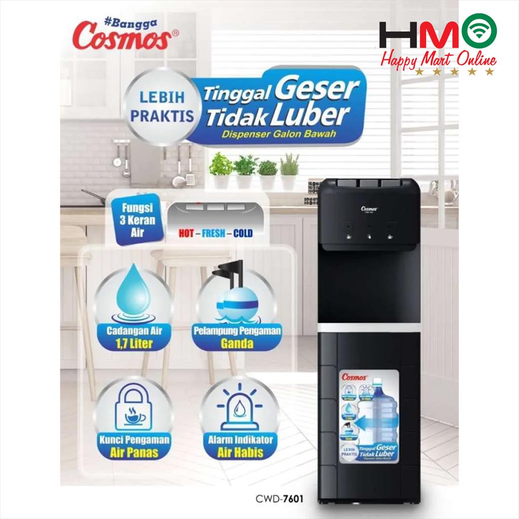 Jual Cosmos CWD 7601 DIspenser Galon Bawah Panas Dingin Normal Low Watt ...