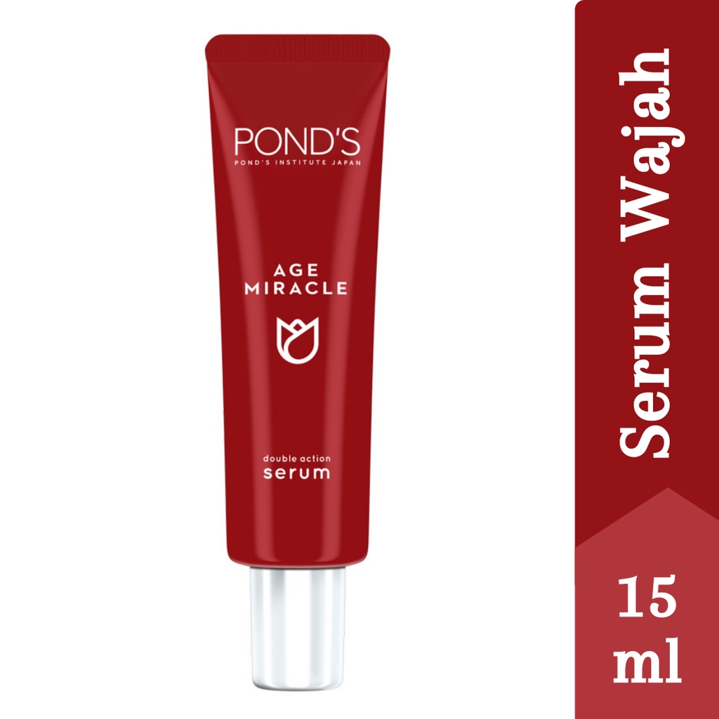 Jual Ponds Age Miracle Double Action Serum Anti Aging 15 ml | Shopee ...