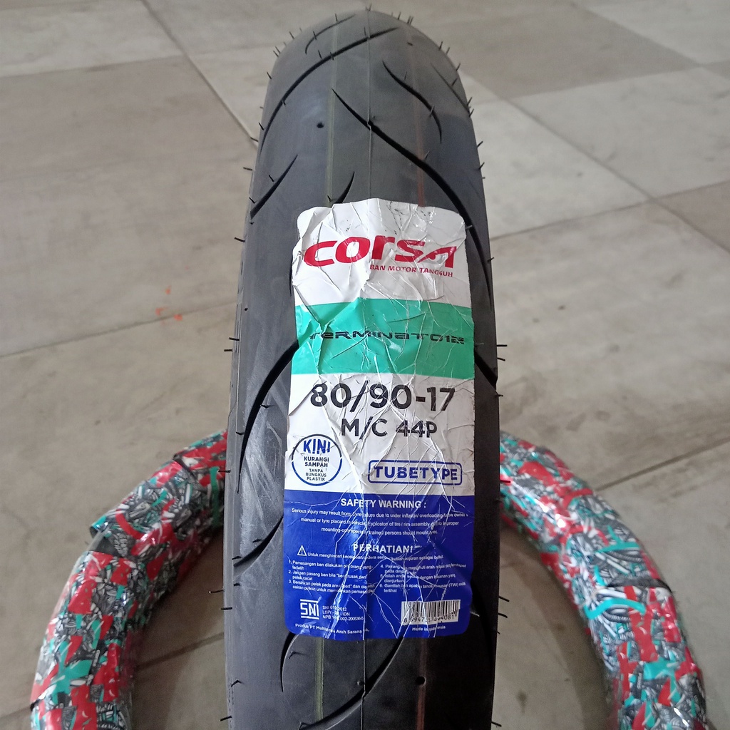 Jual BAN LUAR CORSA TERMINATOR 80/90-17 TUBE TYPE | Shopee Indonesia