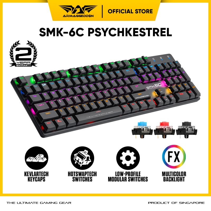 Jual Armaggeddon SMK 6C Mechanical Gaming Keyboard Outemu Blue Switch ...