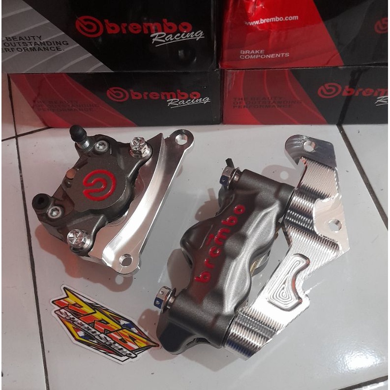 Jual paket kaliper brembo m50 gp4rx nmax 2p thailand depan belakang braket cakram standar dan ...