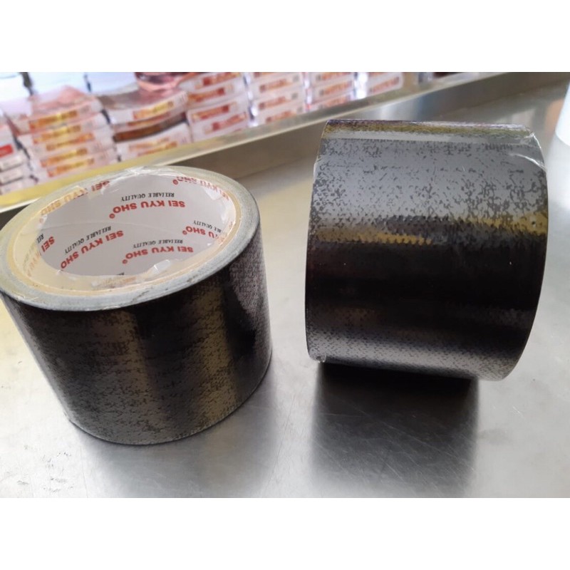 Jual PLAKBAN KAIN SKS HITAM 3" x 7.5m (TEBAL) / LAKBAN (GROSIR @ 13.000 ...