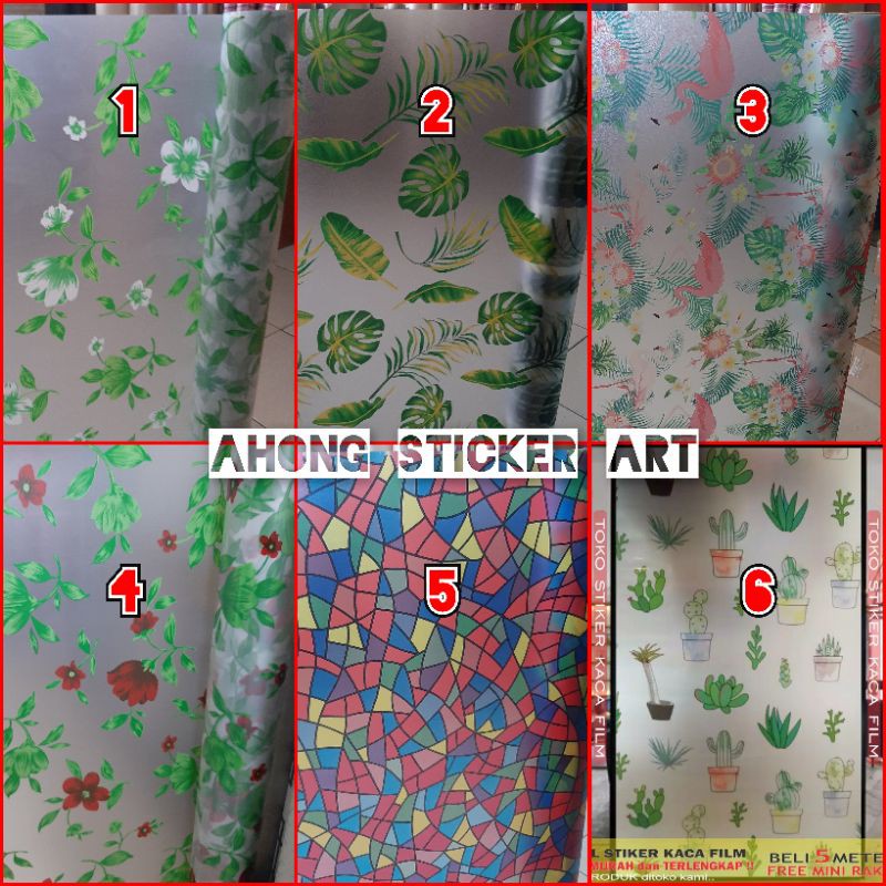 Jual Sticker kaca/sticker motif /sticker kaca jendela/sticker kaca ...
