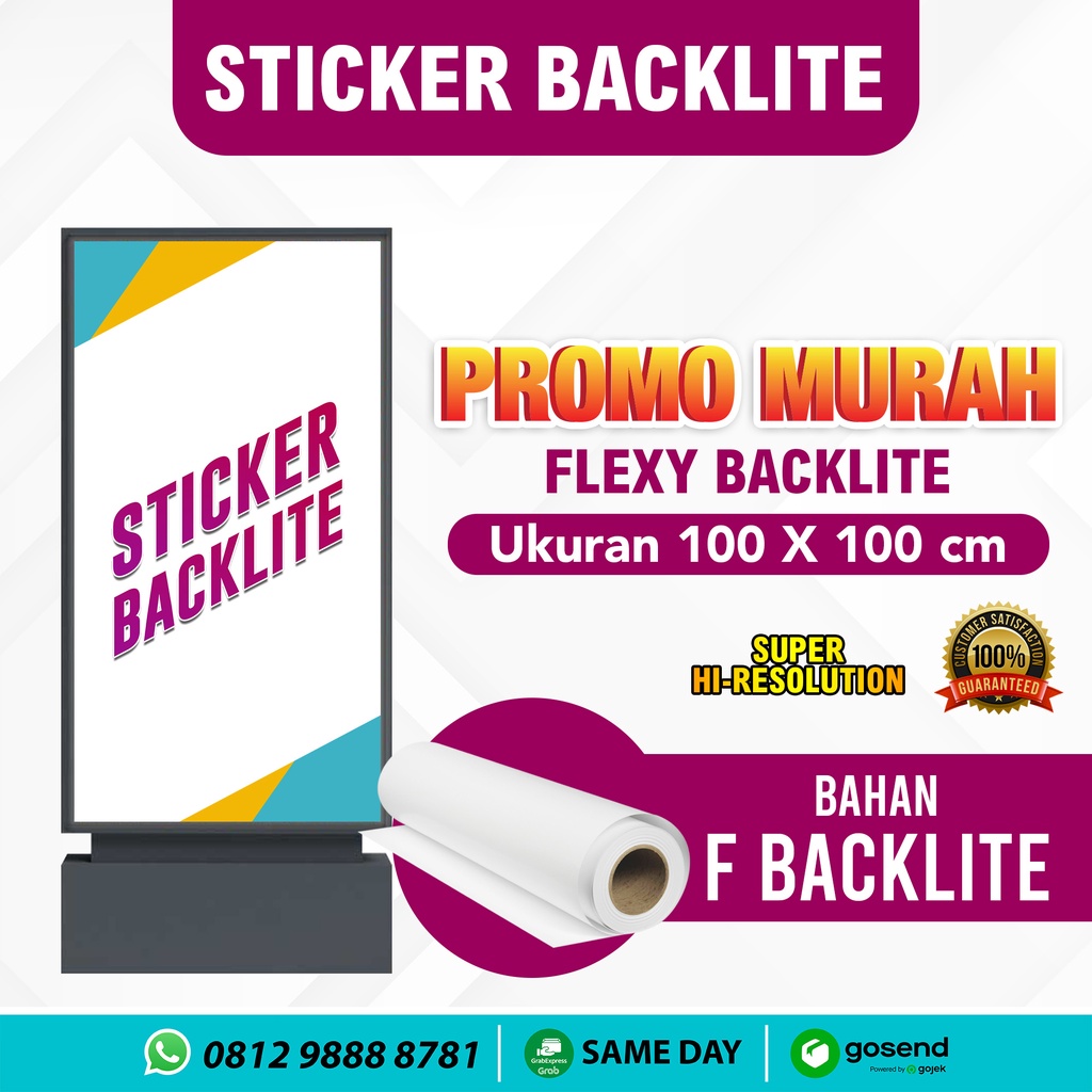 Jual Cetak Sticker Backlite | Shopee Indonesia