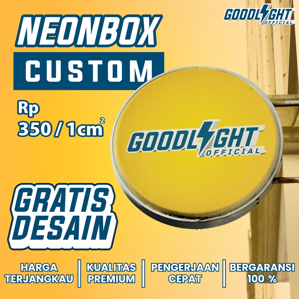 Jual Neon Box AKRILIK BULAT 2SISI TINGGAL PASANG. diameter 50, 60, 70, 80 cm. Cafe, Barbershop ...