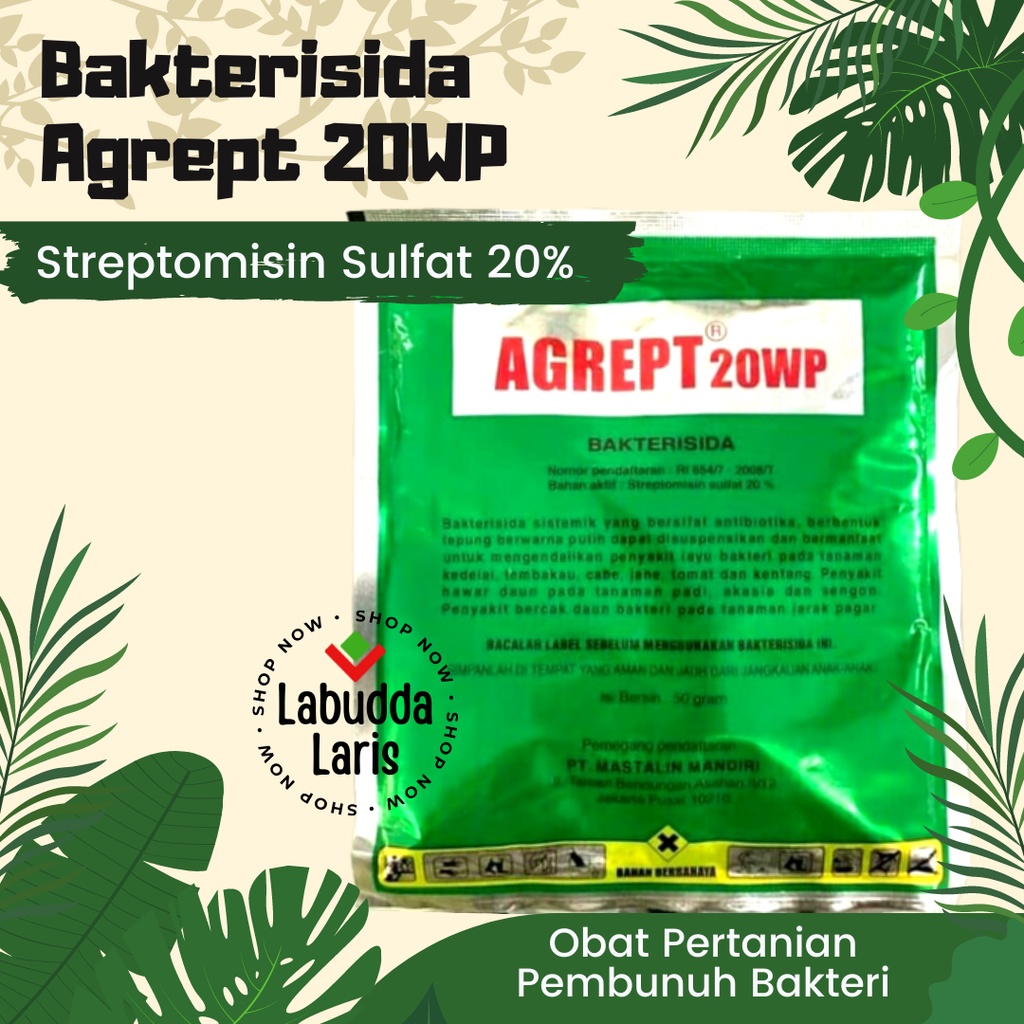 Jual Agrept 20 wp Bakterisida Agrept Anti Layu Obat Pertanian Anti ...